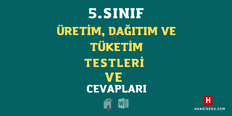 5.Sınıf Üretim Dağıtım ve Tüketim Testi PDF İndir 2024 - HangiSoru 5.Sınıf Üretim Dağıtım ve Tüketim Testi PDF İndir 2024 - HangiSoru